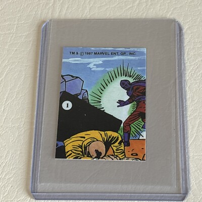 1987 Marvel Universe Stickers II: History of the X-Men #1 Magneto ...