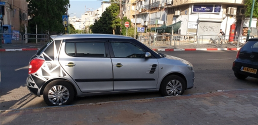 78"x23" Car Side Stickers Camouflage Triangles Graphics Decals Carbon ...