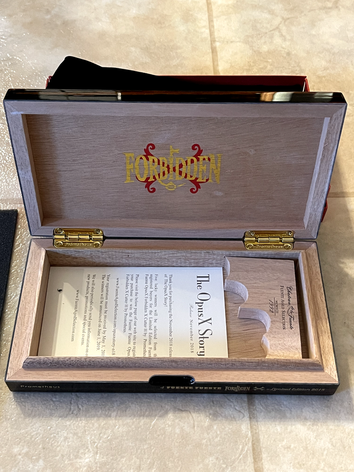 Fuente Opus X Opus6 Travel Humidor Rare OpusX Prometheus Cigar Box ...