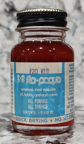 FLOQUIL FLO-PAQUE COLORS MODEL PAINT 1oz 1 OUNCE - F20 RED | eBay