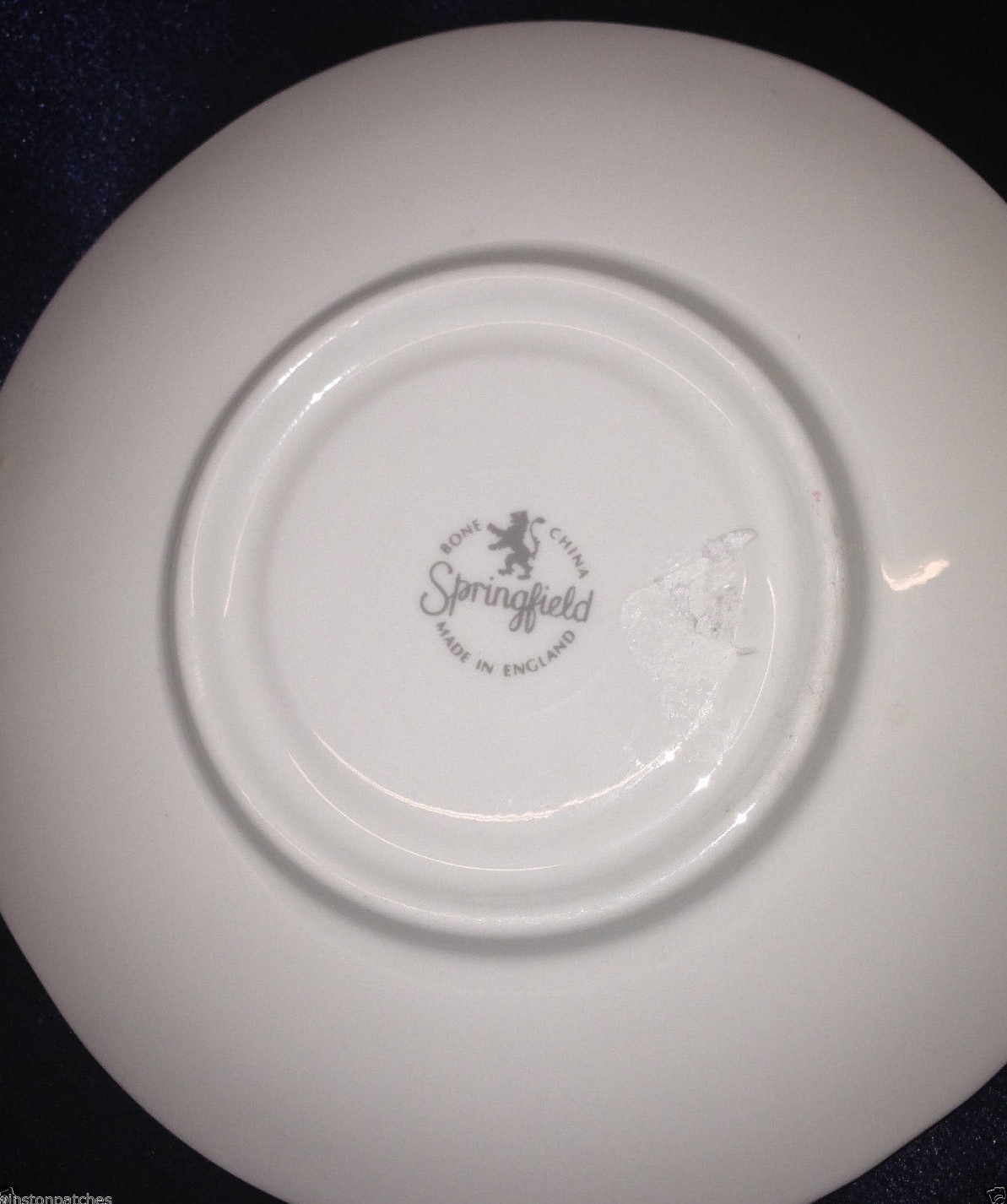 SPRINGFIELD BONE CHINA ENGLAND MARCH FOOTED CUP & SAUCER OZ GREEN TRIM ...