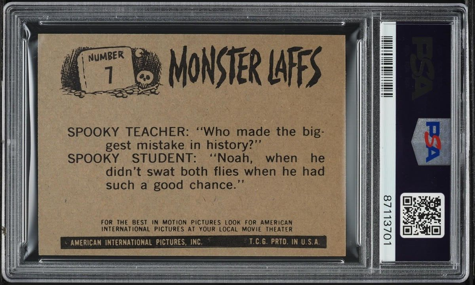 1966 Monster Laffs Whose The Brains Of This Outfit #7 PSA 8 | eBay