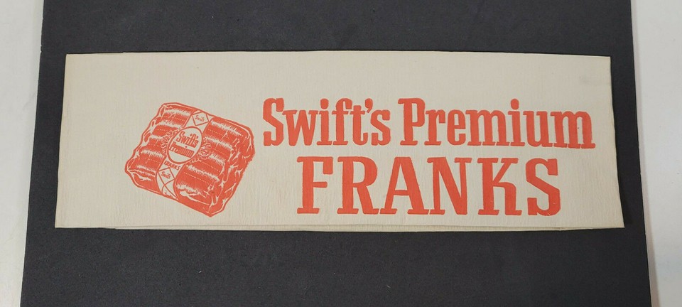 Vtg 1950s Swift's Premium Franks Hot Dogs Soda Jerk Garrison Cap NOS | eBay