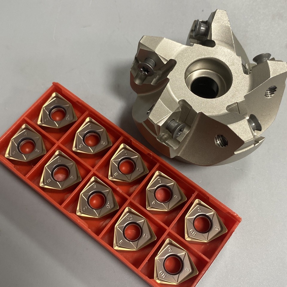 MFWN90 63-22-5T 90° Indexable Face Shell Mill Cutter +10* WNMU080608 ...