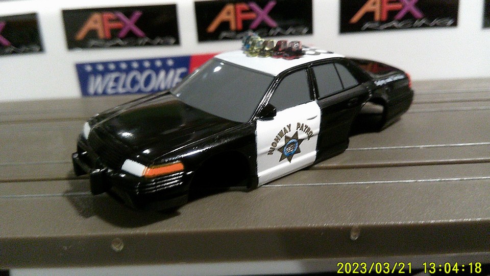 AFX RACING H.O. SCALE SLOT CAR BODY ONLY FORD CROWN VICTORIA HIGHWAY ...