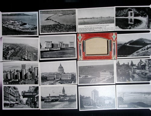 Vintage 1930s San Francisco Miniature Postcards Set (15 Cards) Original ...