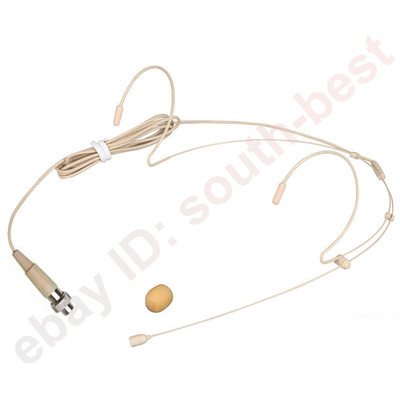 Beige Headset Microphone For MiPro Wireless Belpack Transmitter - 4pin ...