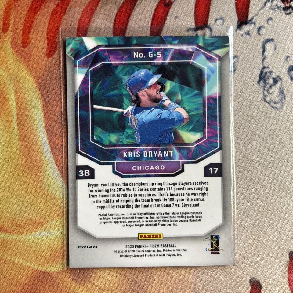 2020 Panini Prizm Gems #5 Kris Bryant Chicago Cubs | eBay