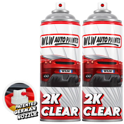 X2 2k Clear Coat Lacquer Aerosol Spray 400ml Fast Drying High Gloss ...