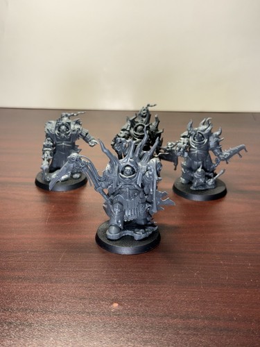 Death Guard Lord Felthius and the Tainted Cohort Assembled Unprimed 40k ...