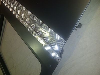 LAND ROVER DEFENDER 110 4 DOOR CHEQUER PLATE DOOR PROTECTOR/COVER | eBay UK