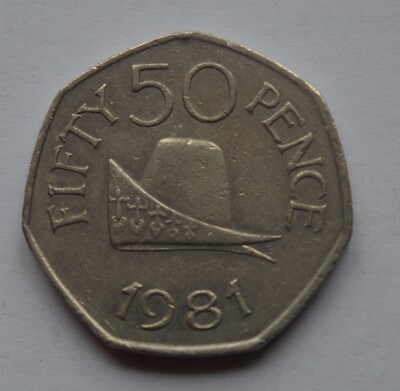 1981 Guernsey 50p Fifty pence Ducal Hat Circulated Coin | eBay UK