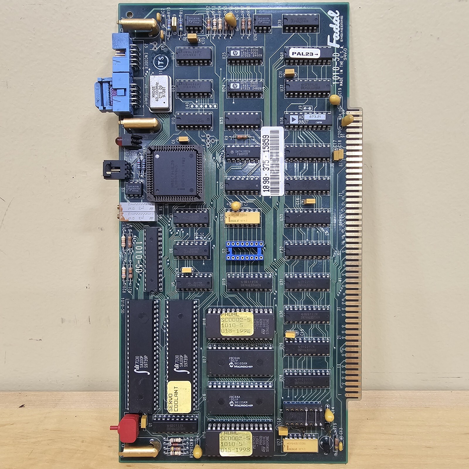 FADAL 1010-5D Axis Control Card with Servo Coolant Eprom's SC0002-5 | eBay