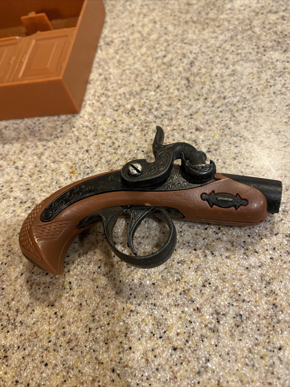 MARX HISTORIC GUNS "THE DERRINGER" WITH ORIGINAL CASE AND ADVERTISING ...