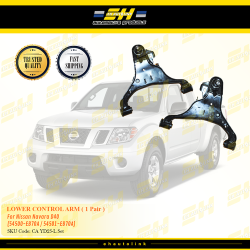 1 Pair Lower Control Arm For Nissan Navara D40 4WD (54500-EB70A / 54501 ...
