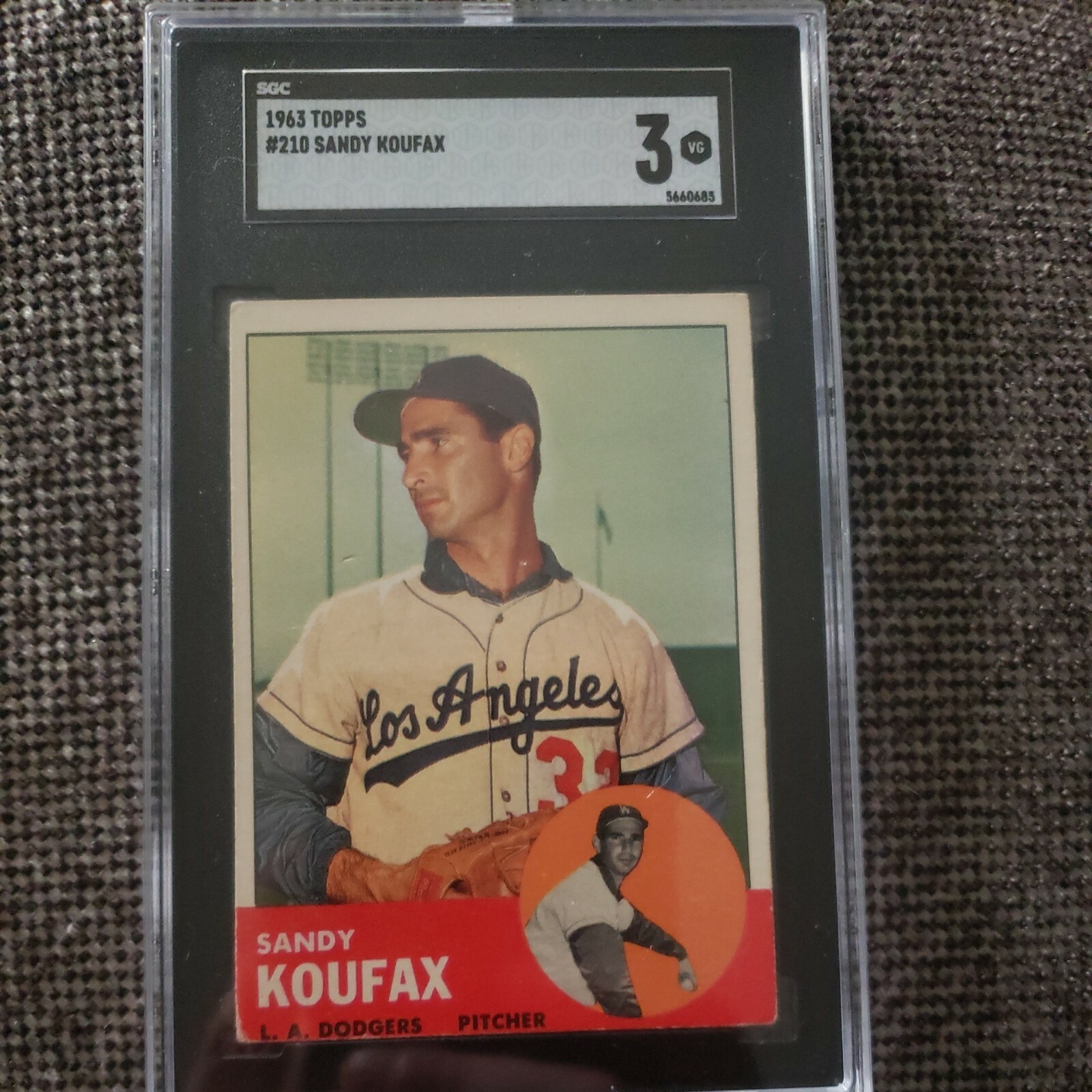 1963 Topps Sandy Koufax #210 SGC 3 | eBay