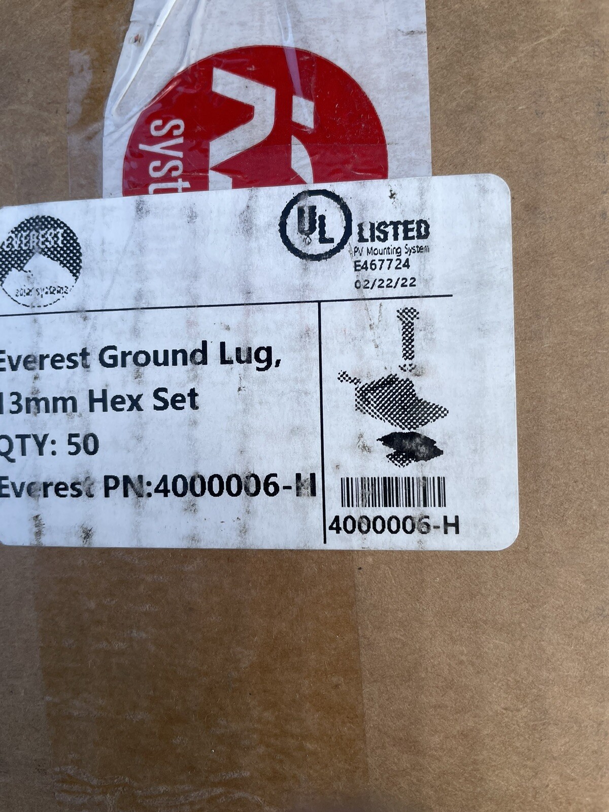 K2 Everest Solar Racking System Ground Lug 13mm Hex Set 4000006-H ...
