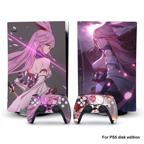 Cute Pink Anime PS5 Disk Decal Skin Sticker Wrap Playstation5 Console ...