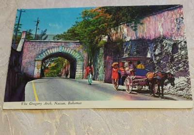 Retro Postcard: NASSAU BAHAMAS GREGORY ARCH | eBay