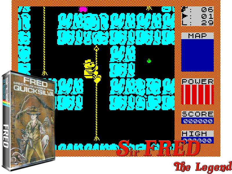 Sinclair ZX Spectrum 48K Game - FRED - Quicksilva - Tested & Working ...