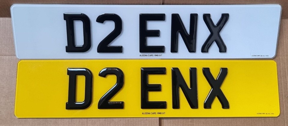 100% ROAD/MOT Legal Premium Number Plates - Various Styles - 2D/3D/4D ...