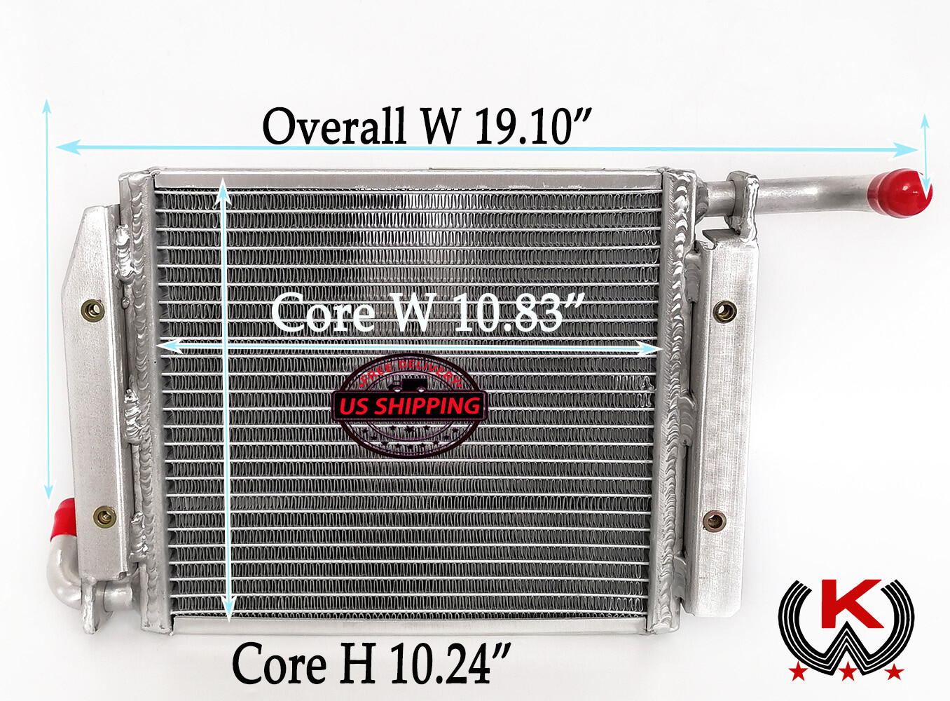 Aluminum Cooling Radiator&black Hose For Tri-Pac Thermo King APU 67 ...