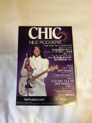 CHIC Japan tour promo flyer 2015 | eBay