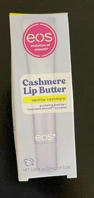 EOS Cashmere Lip Butter Vanilla Cashmere Plumping Peptide .35oz | eBay