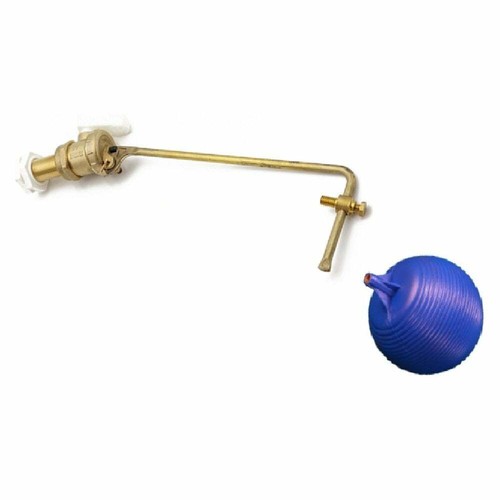1/2" 2 Part Brass Float Valve & Float High Pressure Water Tank Cistern ...