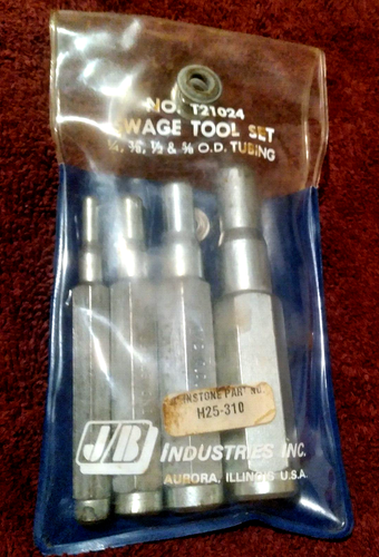 J B Industries Swage Tool Set Copper Tubing Joints Using Only Tubing ...