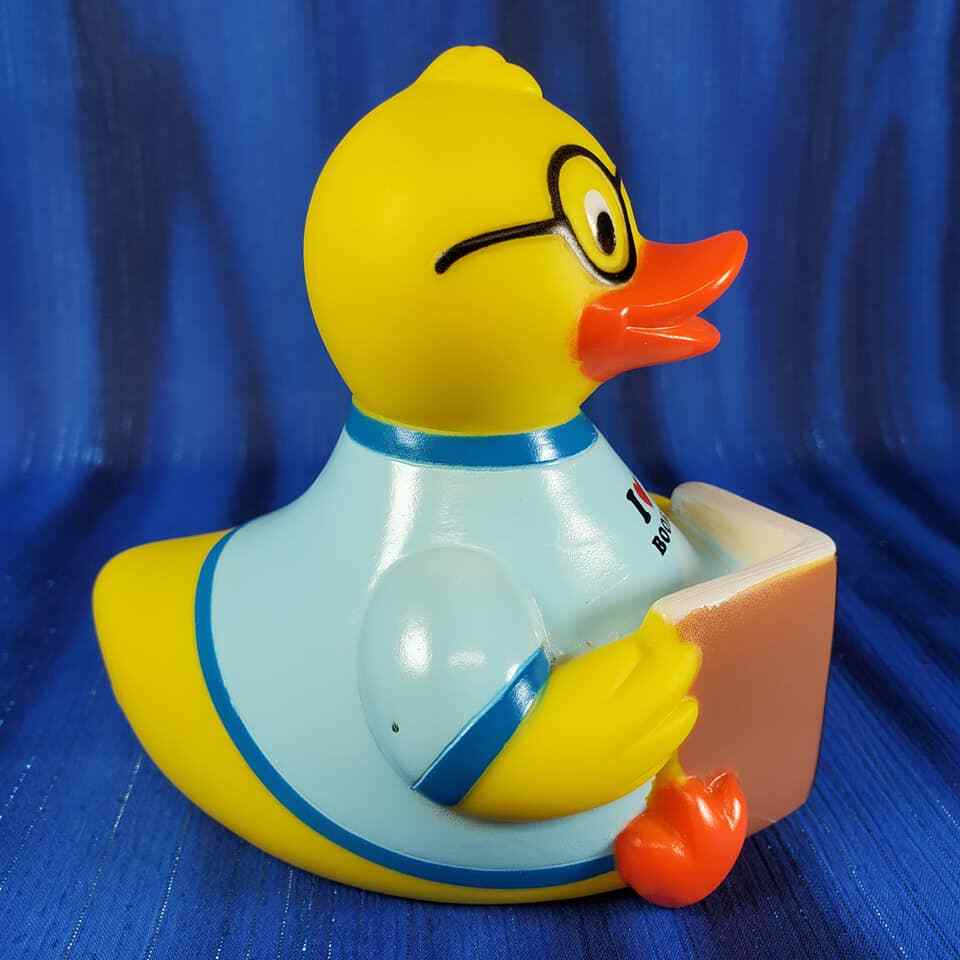 Librarian Reading Rubber Duck Student Library Book NEW Yarto | eBay