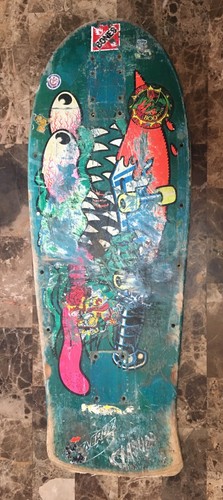 Vintage Santa Cruz Slasher Meek skateboard deck Rare Original from 80's ...