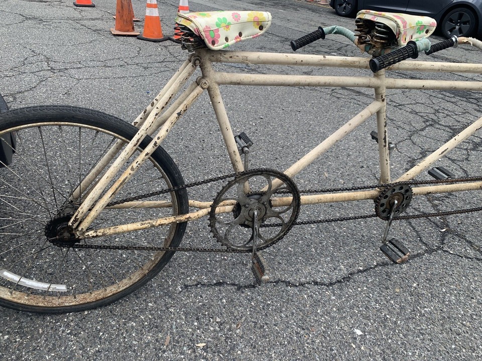 QUAD TRIPLET TANDEM BICYCLE SUPER RARE 1950 Skip Tooth RARE QUAD BIKE ...