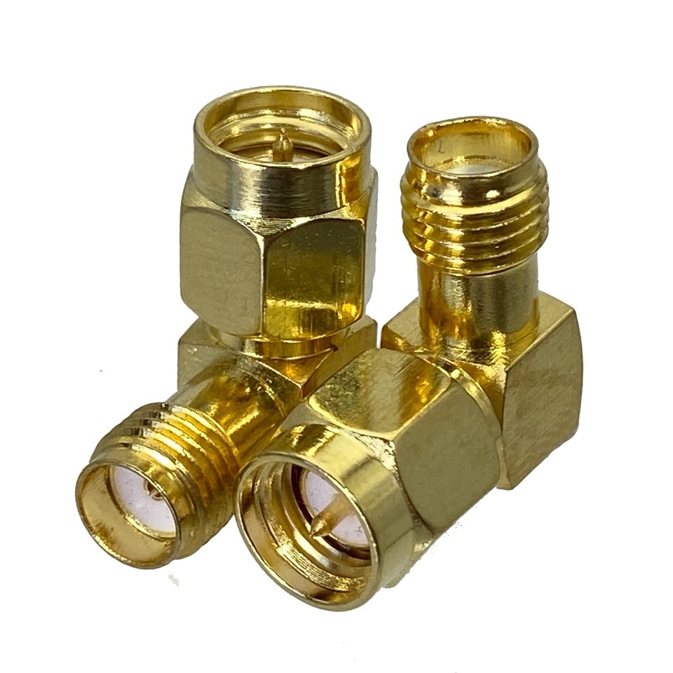Adapter SMA to SMA RP SMA Male Plug & Female Jack Connector RF Coaxial ...