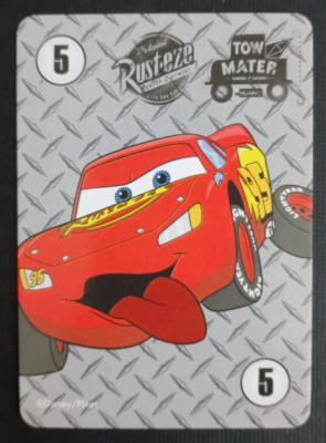 Disney Cars Crazy Eights Card Game Lightning McQueen Circle #5 | eBay