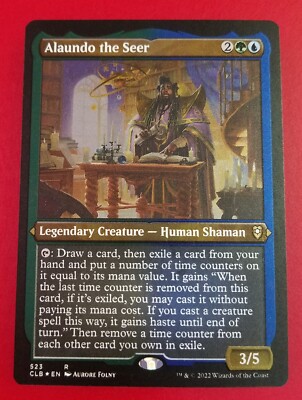 1x Alaundo the Seer | FOIL-ETCHED | Battle for Baldur's Gate | MTG ...