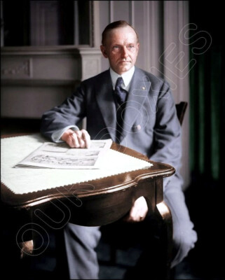 Calvin Coolidge Photo 8X10 - President COLORIZED | eBay