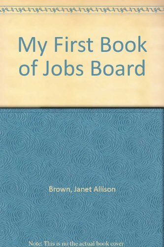 My First Book of Jobs Board By Frank Endersby 9781858544298| eBay
