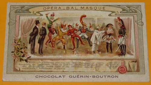 CHROMO 1900-1914 CHOCOLAT GUERIN-BOUTRON TRADITIONS COUTUMES OPERA BAL ...