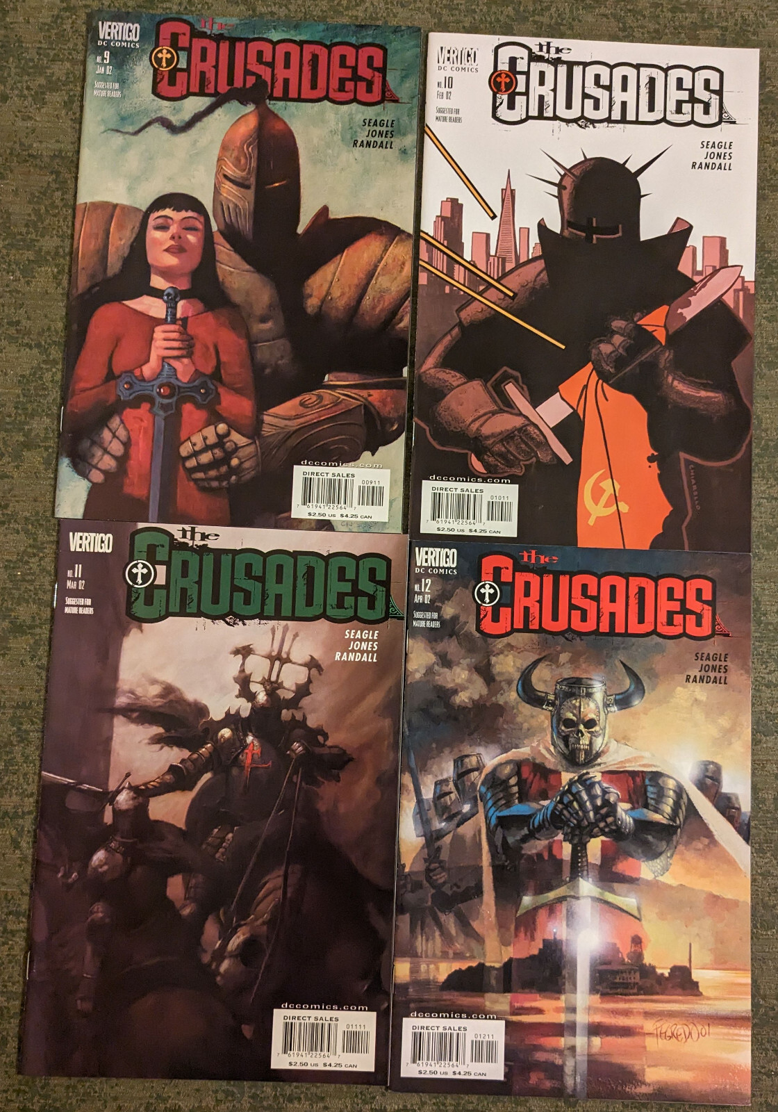 Lot of The Crusades #6 #7 #8 #9 #10 #11 & #12 - 7 comic books - Vertigo - 2001 | eBay