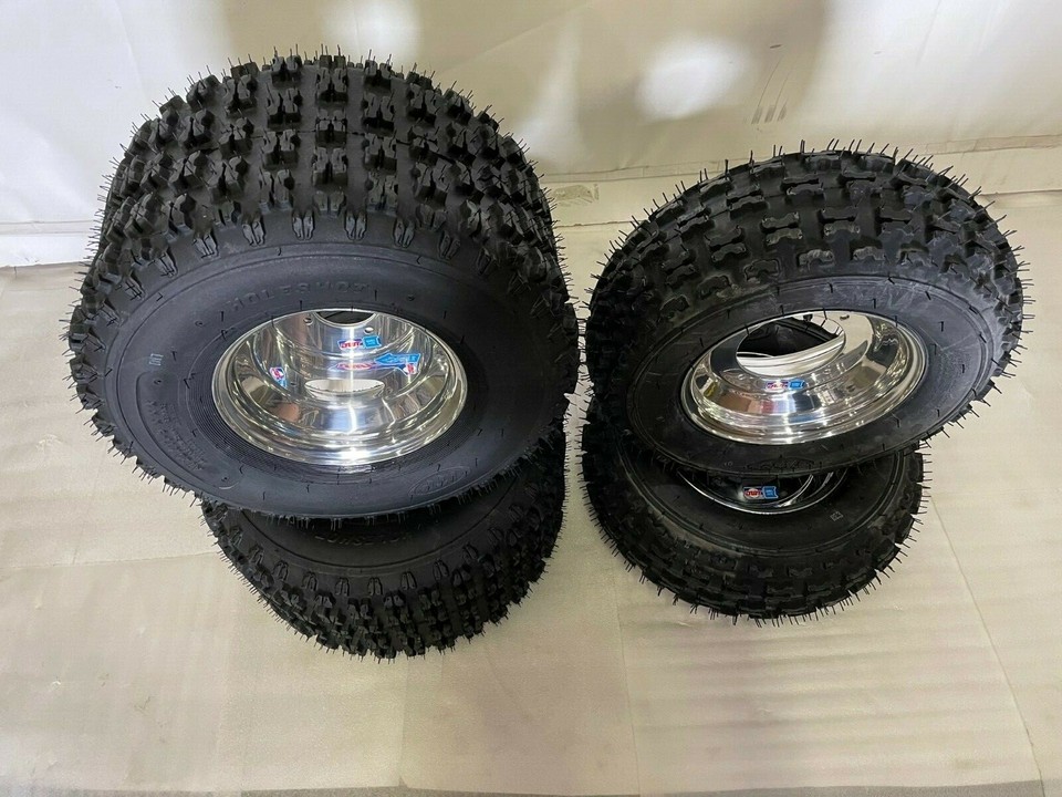 ITP Holeshot Tires And DWT Polished Wheels Rims Fits: Yamaha Blaster ...