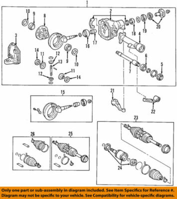 43403-60010 Toyota Joint set, front axle inboard, rh 4340360010, New ...