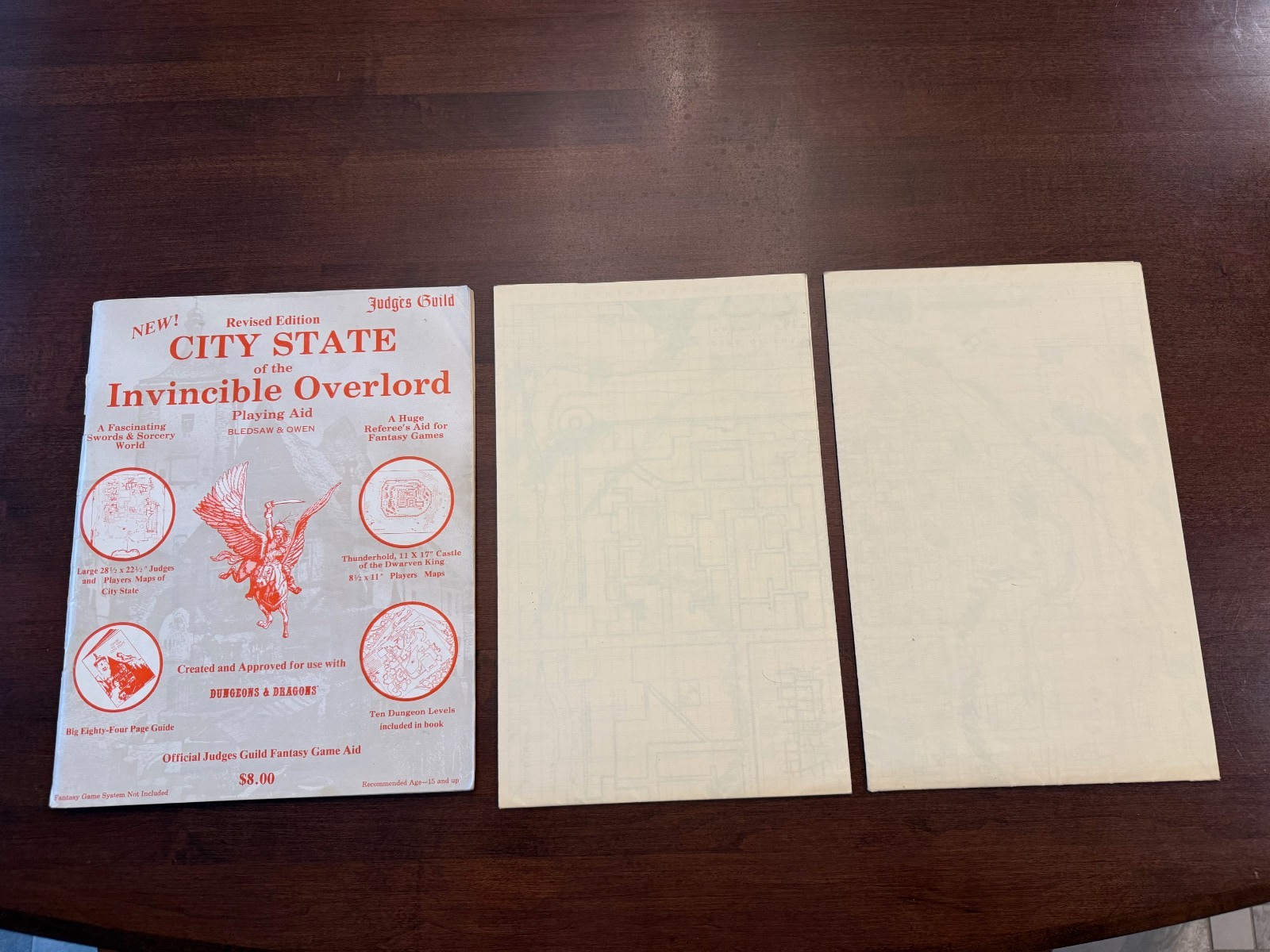 1978 City State of the Invincible Overlord with DM and Player City Maps ...