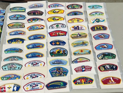 Boy Scout Lot Of 49 Council Shoulder Patches CSPs | eBay
