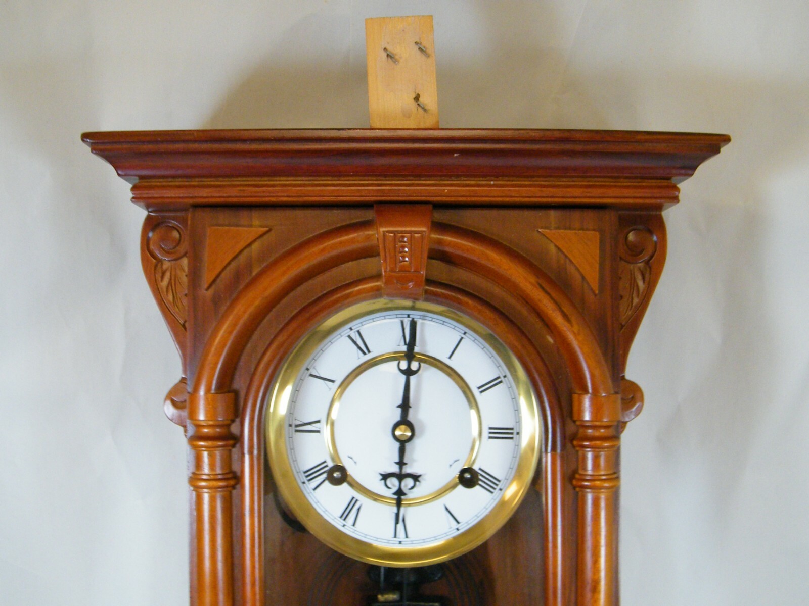 32" ITF WOOD WALL CLOCK GARDENA CALIFORNIA KEY CHIMES | eBay