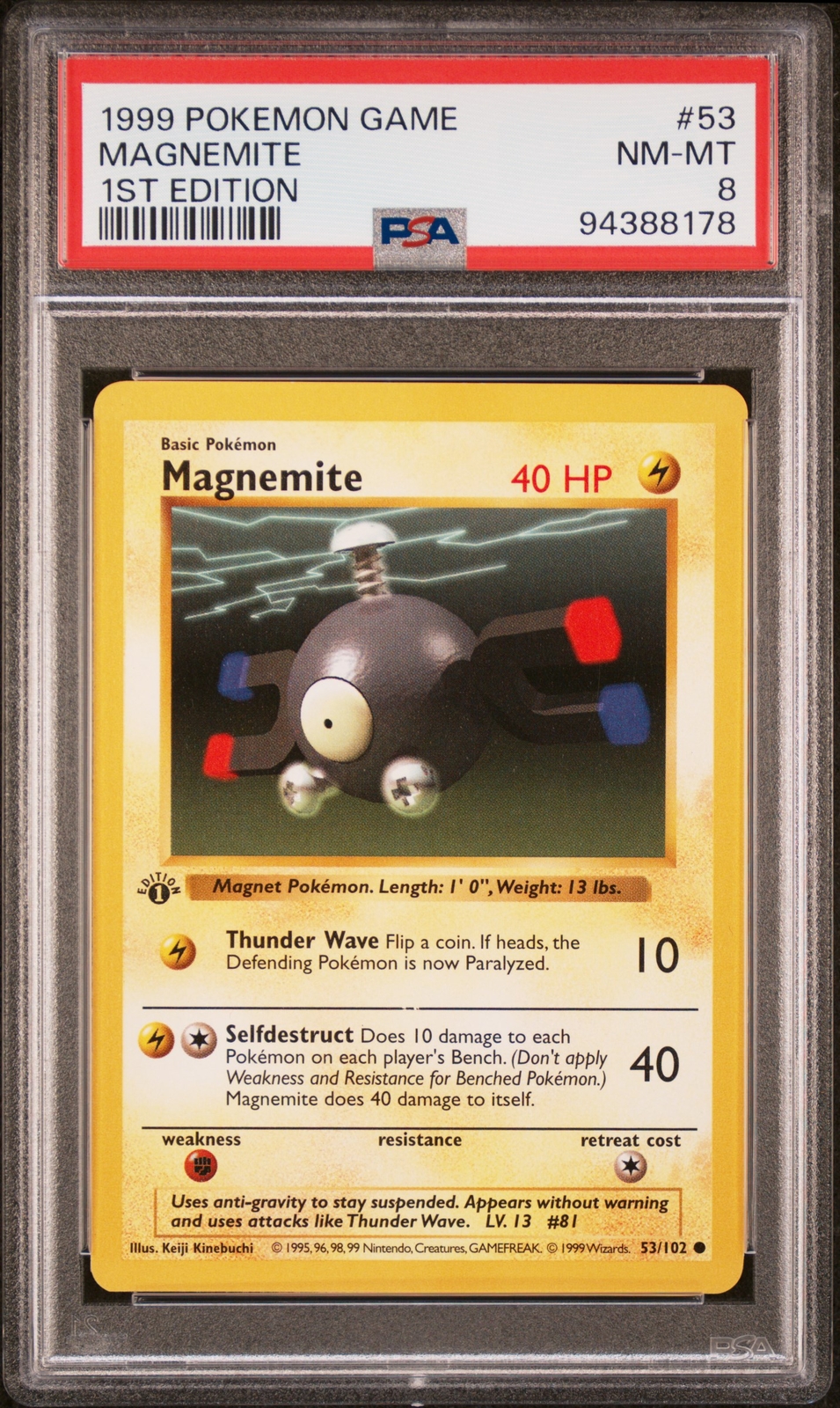 1999 POKEMON GAME 1ST EDITION #53 MAGNEMITE PSA 8 | eBay