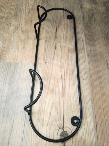 Horizontal 2 Plate holder - Amish made wrought iron sturdy durable wall ...