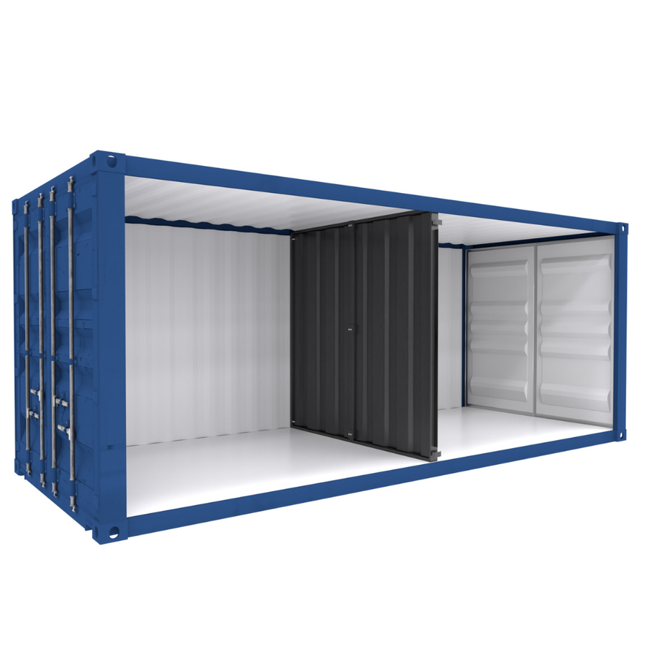 Shipping Container Divider Wall - Container Self Storage, Container ...