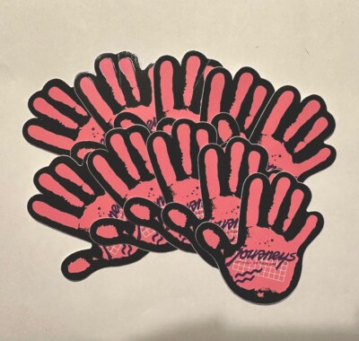 Vintage Journeys Hand Print Stickers Pink Lot Of 10 Skate Shoe Y2K | eBay