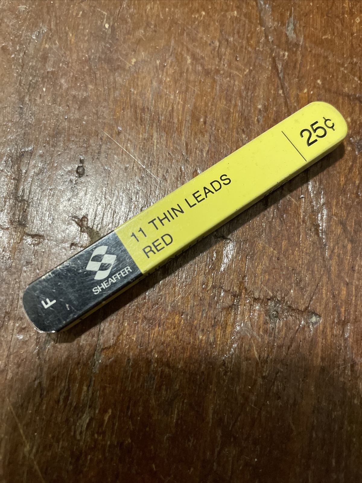 Vintage Sheaffer 11 Thin Leads - F - RED - In metal and plastic ...